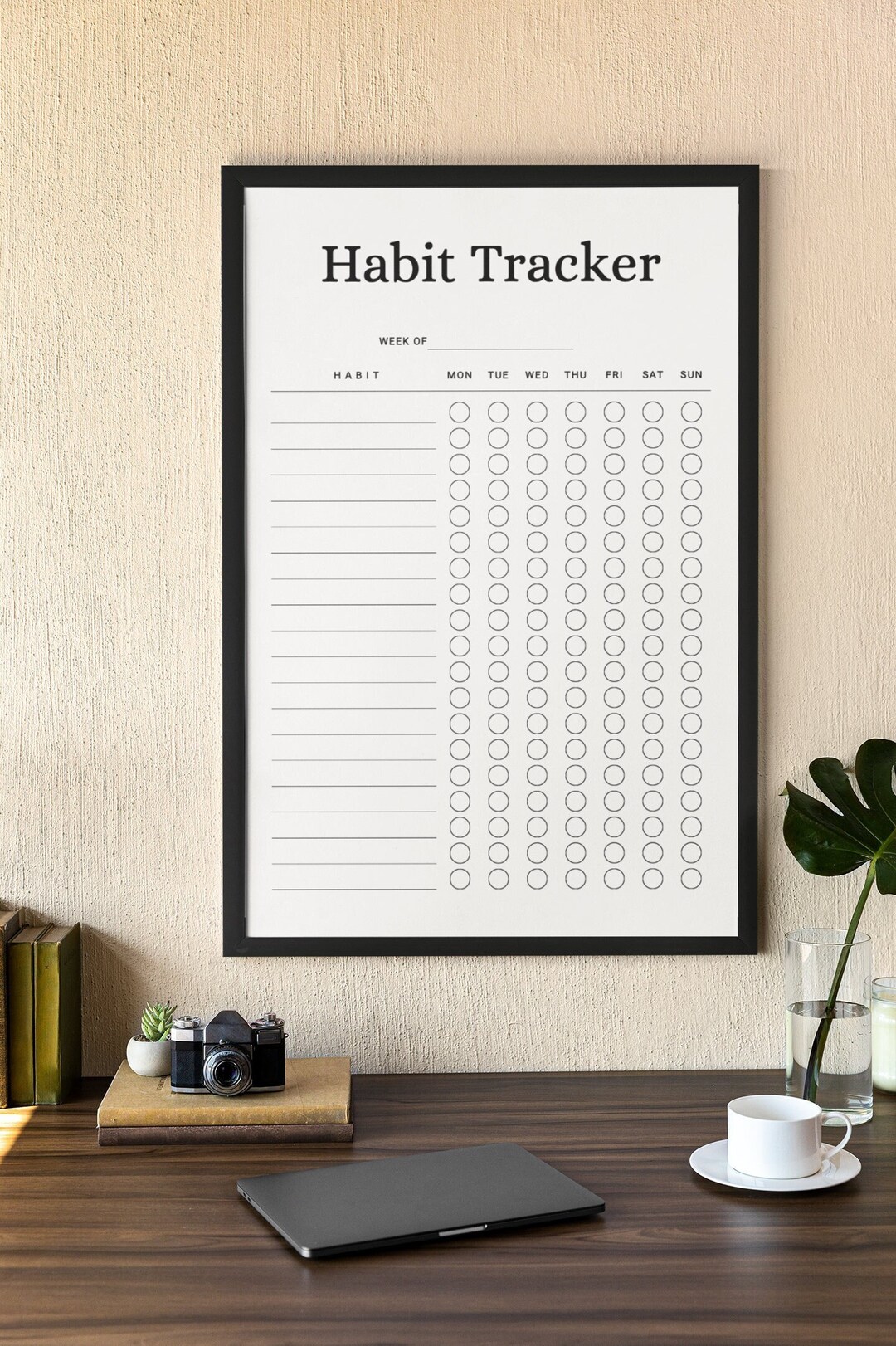 Daily Habit Tracker Habit Tracker Entrepreneur Habit Tracker Digital ...