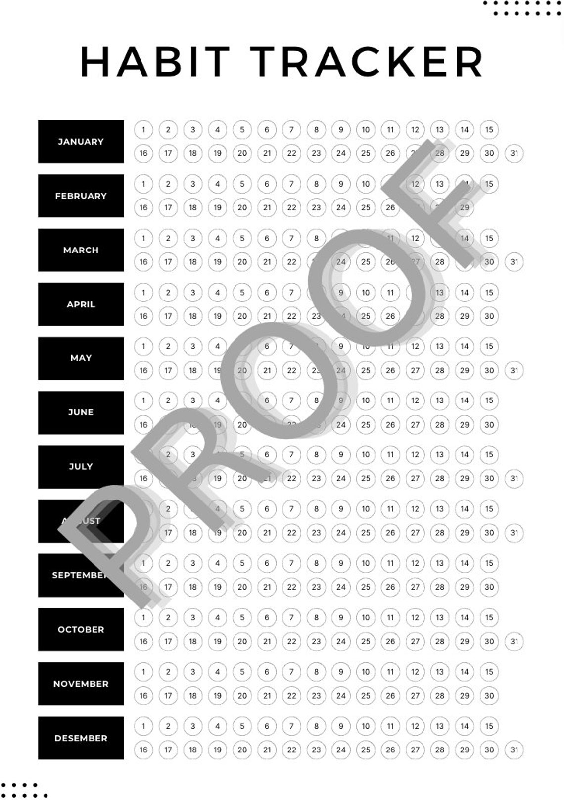 Daily Habit Tracker | Habit Tracker | Entrepreneur Habit Tracker ...