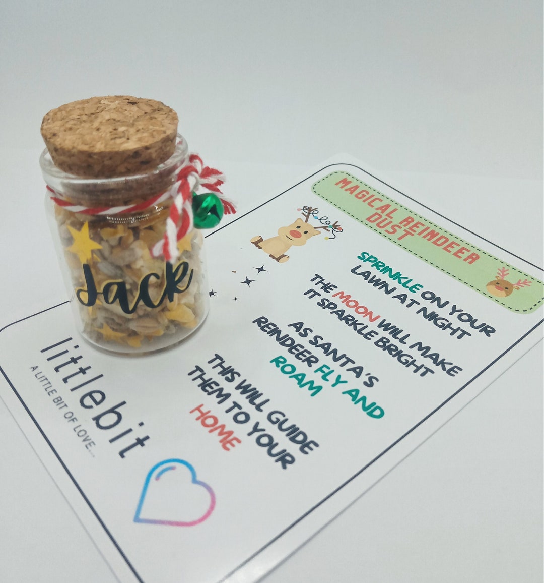 Personalised Magical Reindeer Dust Reindeer Food Christmas - Etsy
