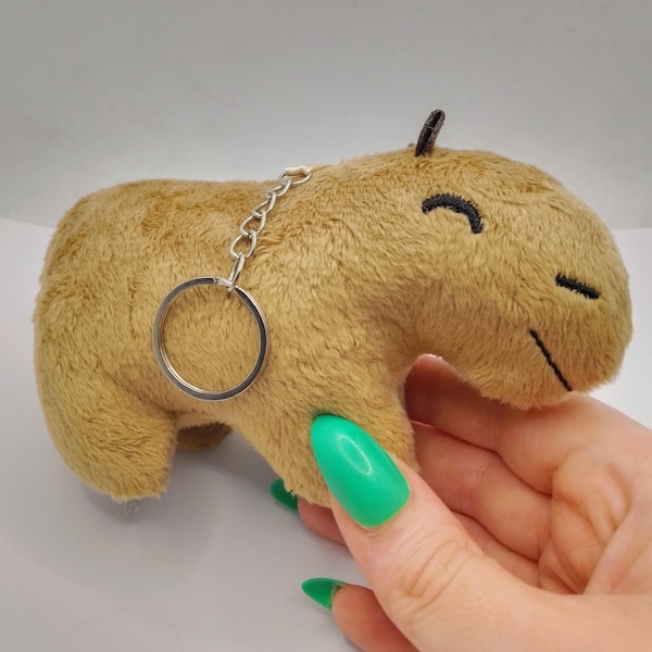 Capybara Plush Keyring - Etsy