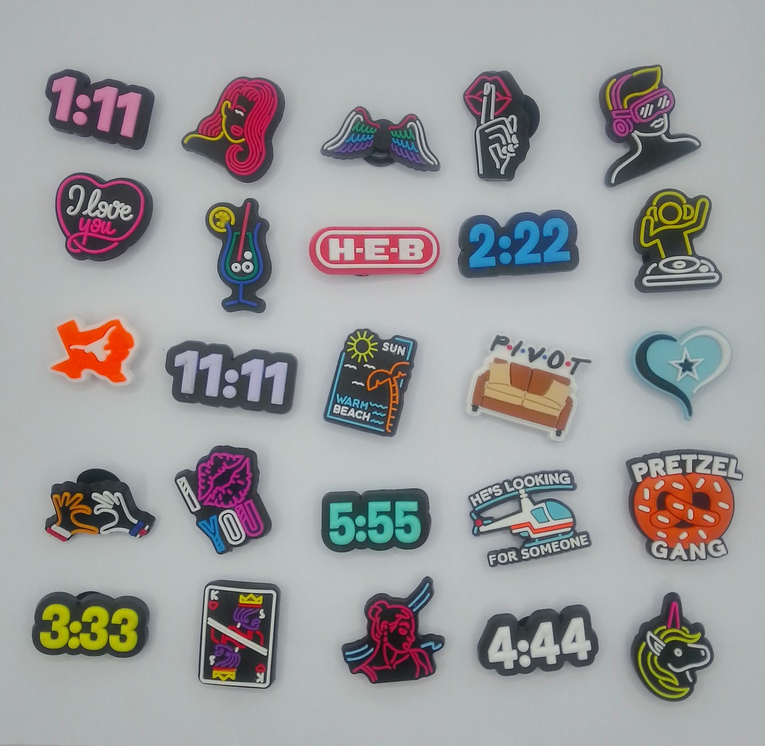 Croc Charms Retro Croc Charms Random Design Shoe Charms Cartoon Shoe ...