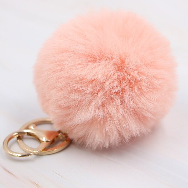 Pom Pom Keyring - Etsy UK