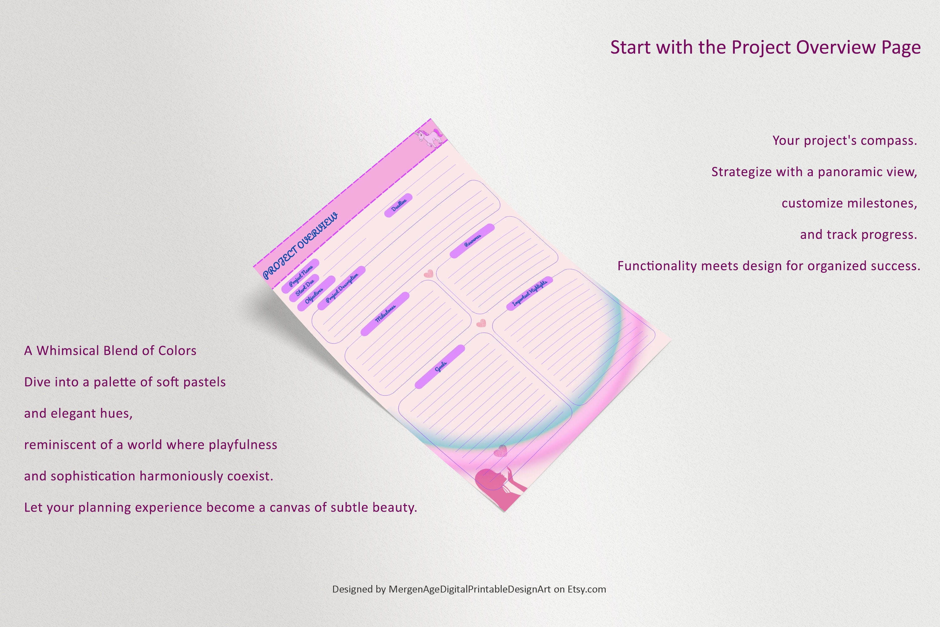 Project Planner Printable, Productivity Planner, Task Tracker, Project ...