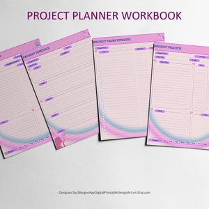 Project Planner Printable, Productivity Planner, Task Tracker, Project ...