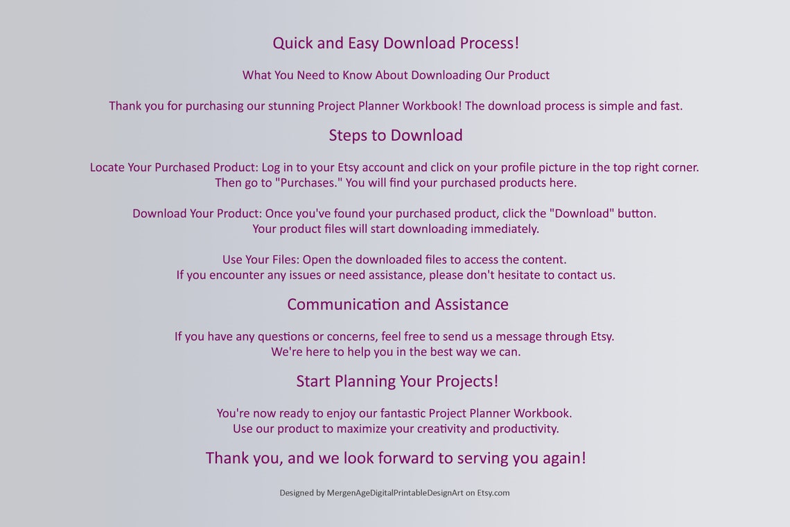 Project Planner Printable, Productivity Planner, Task Tracker, Project ...