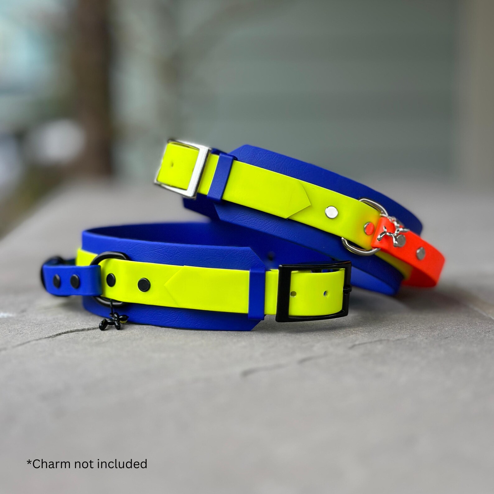 2" Adjustable Collar With Handle, Custom Waterproof Biothane Tactical ...