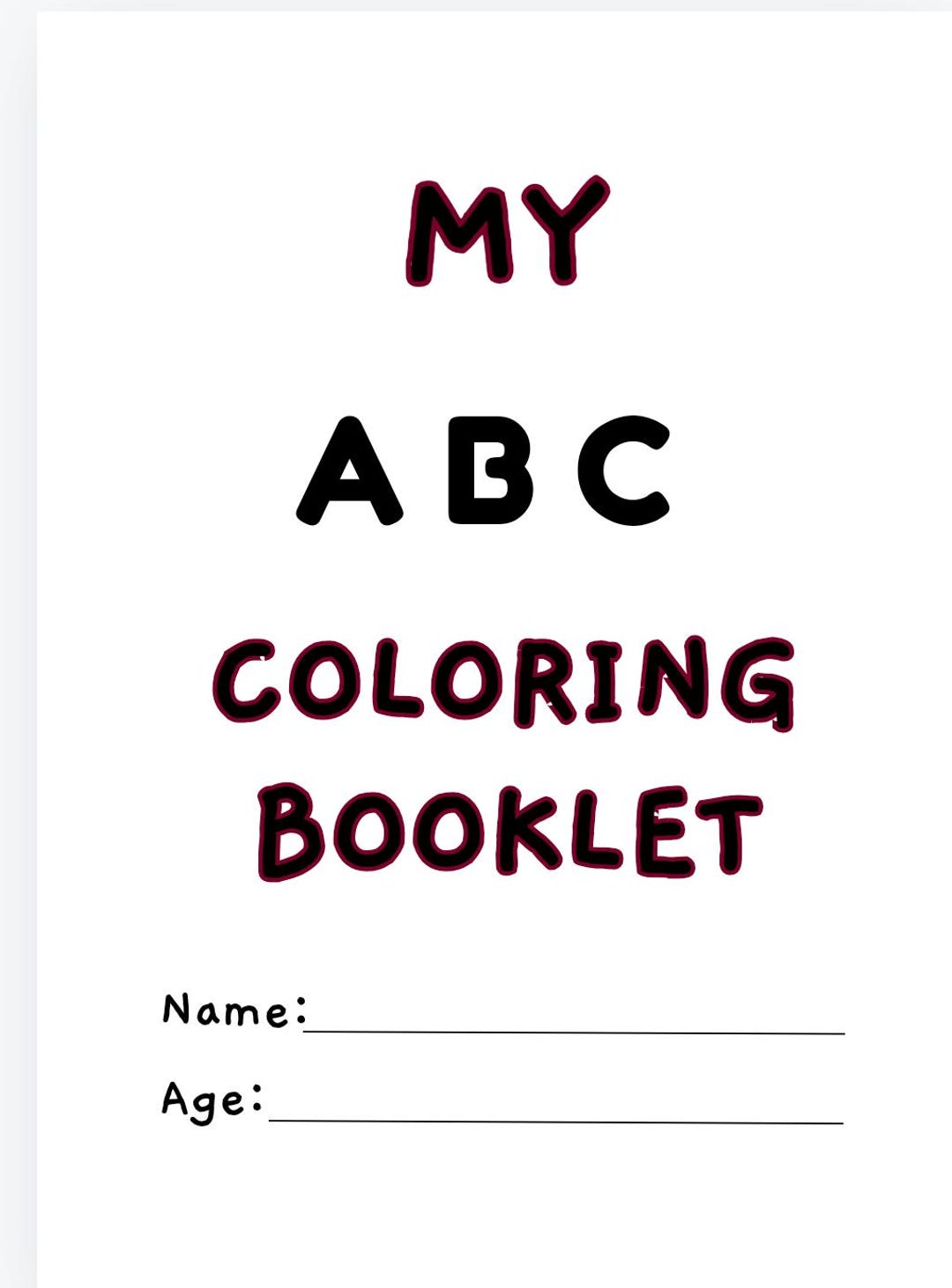 ABC Color Book Printing - Etsy
