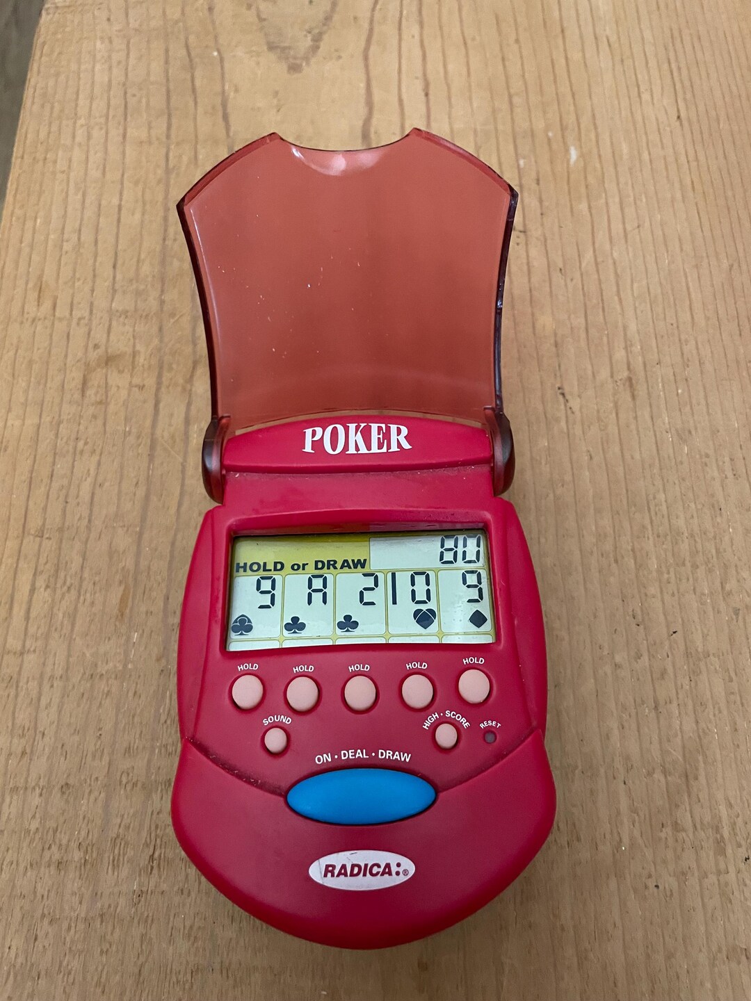 Radica Flip Top Poker Hand Held Travel Game Electronic 2001 - Etsy