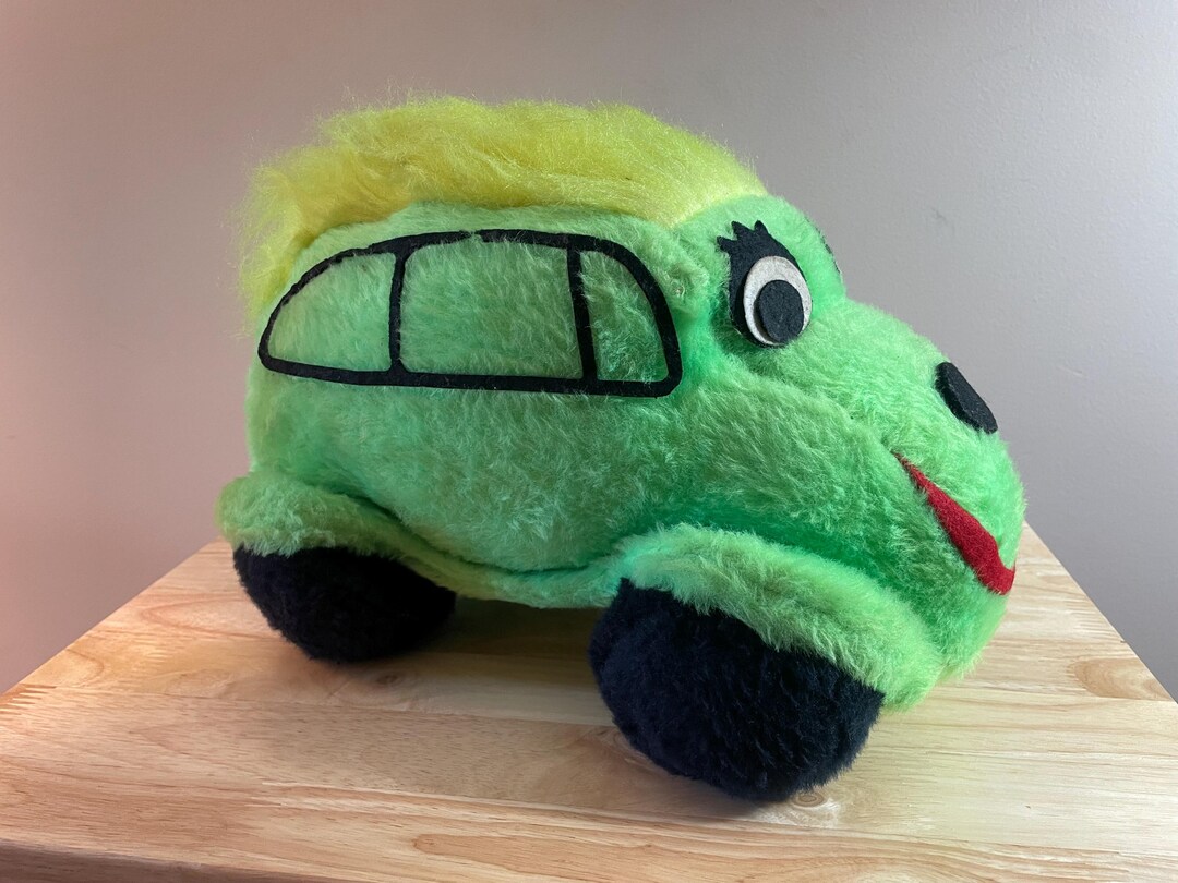 Vintage 70s VW Cuddle Bug Plush Car - Wonder Toys - Etsy