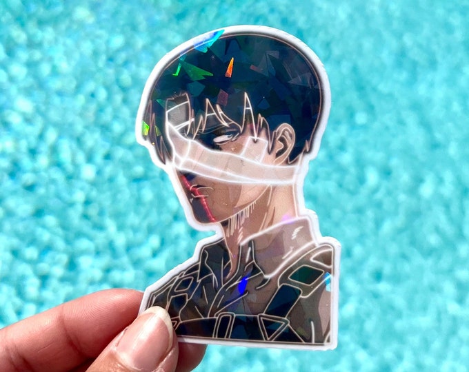 Levi Ackerman Attack on Titan Sticker Available in Gloss or Holographic ...