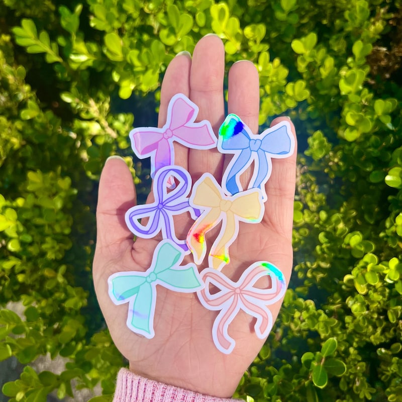 Bow Stickers - Etsy