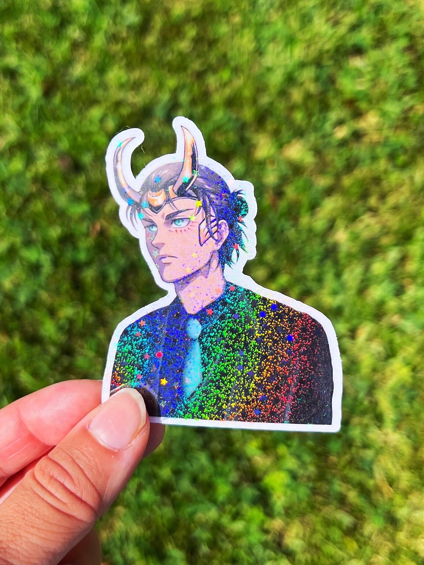 Eren Yeager | Attack on Titan Sticker | Gloss or Holographic Laminate ...