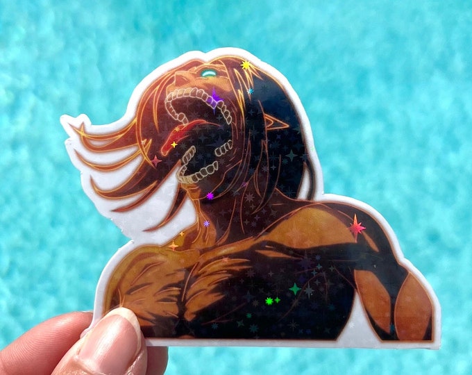 Eren Yeager Titan Attack on Titan Sticker Available in Gloss or ...