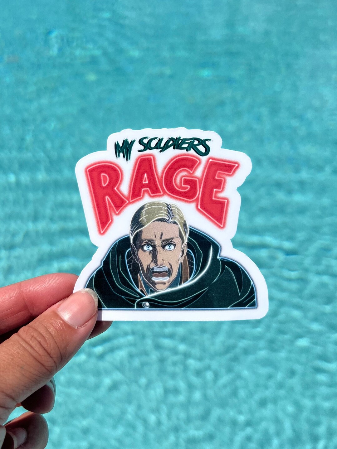 Erwin Smith | Attack on Titan | My Soldiers RAGE | Gloss or Laminate - Etsy