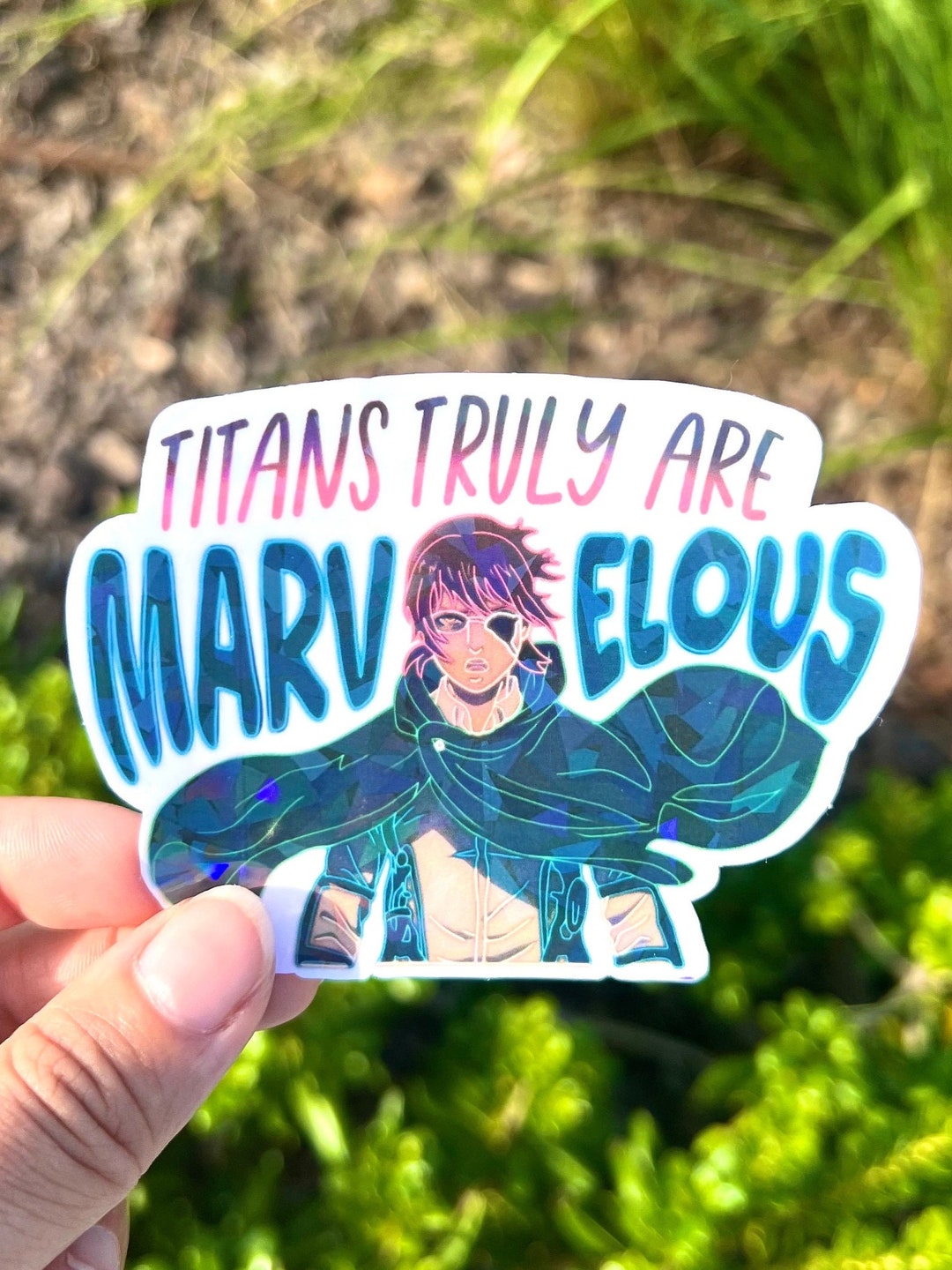 Hange Zoë | Attack on Titan Sticker | Available in Gloss or Holographic ...