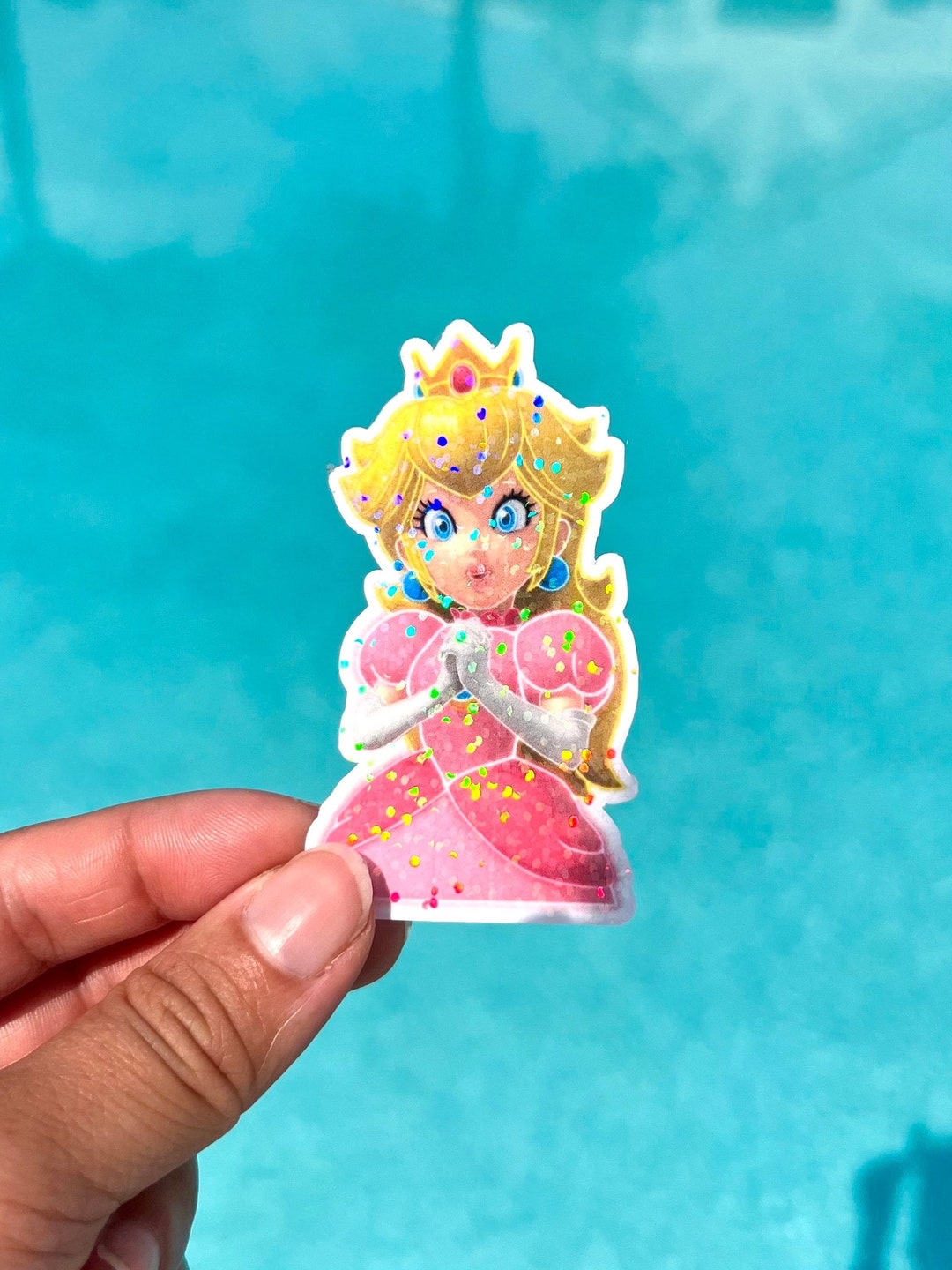 Princess Peach | Super Mario Bros Sticker | Available in Gloss or ...