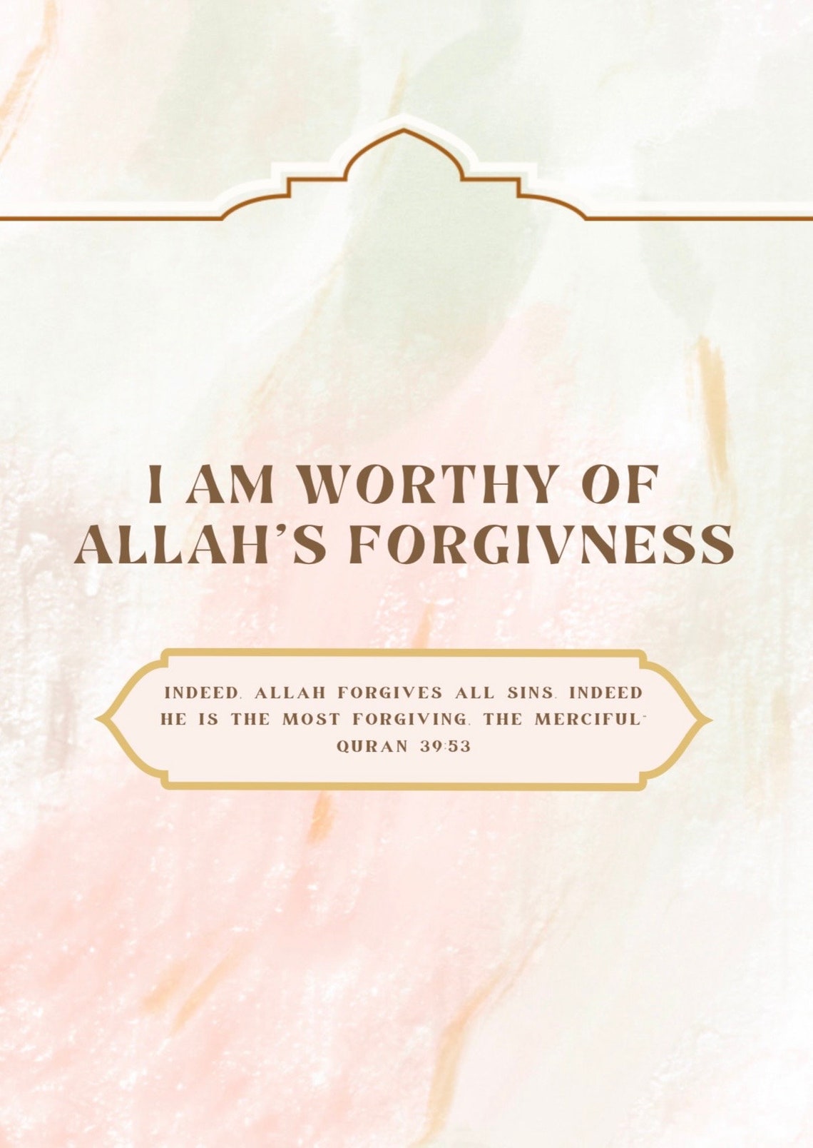 Islamic Affirmation Printables, Muslim Resources, Islamic Digital Cards ...