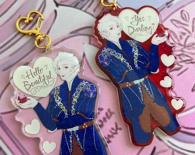 Baldur's Gate 3 Astarion Keychain - Etsy