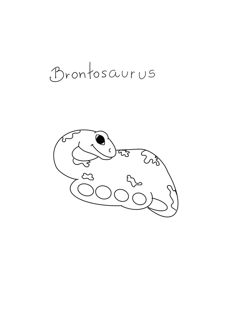 Brontosaurus Finger Puppet: Printable Paper Toy (digital Download) - Etsy