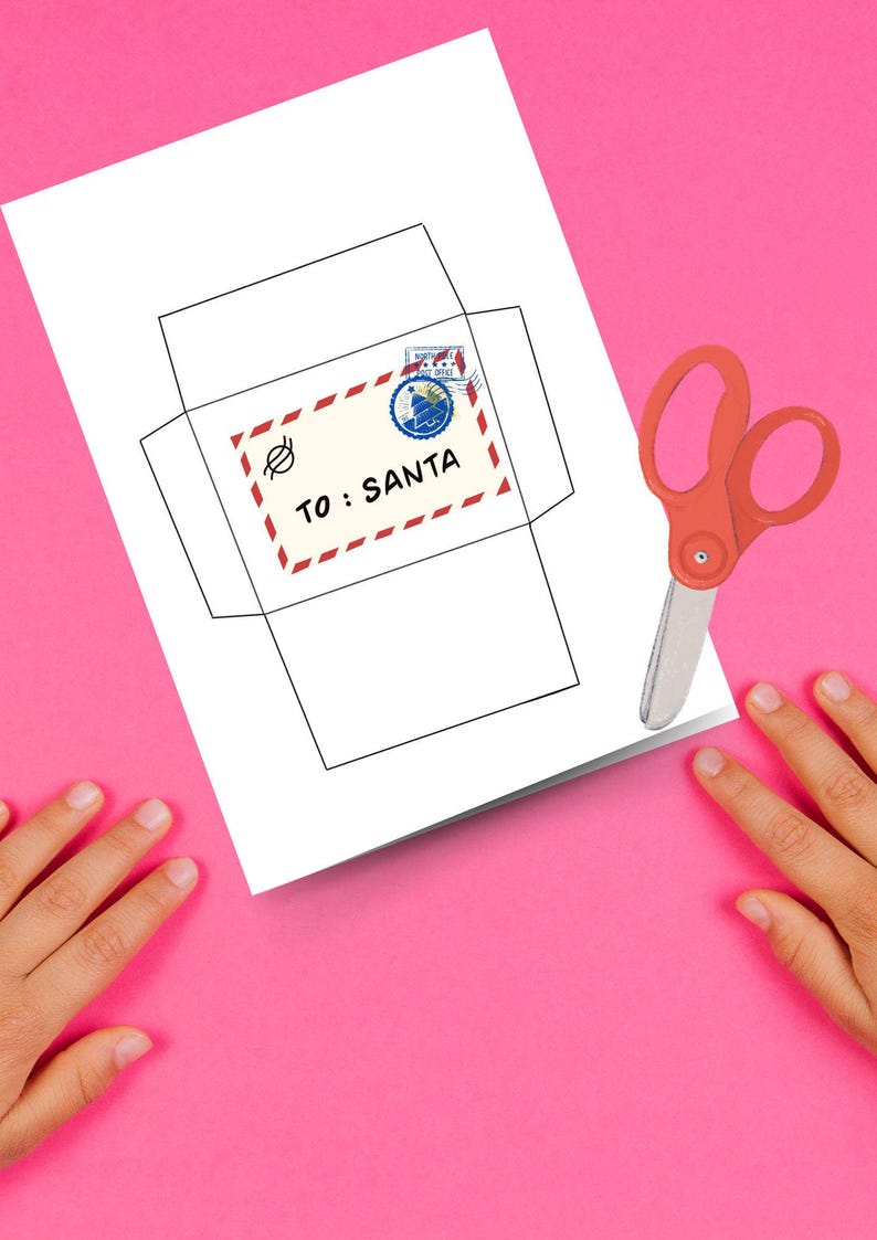 Dear Santa Letter to Santa Claus Christmas Holiday Printable Activity ...