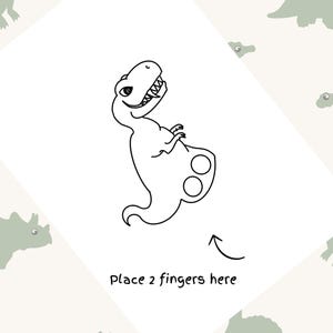 T-rex Dinosaur Finger Puppet Downloadable Printable Kindergarten ...