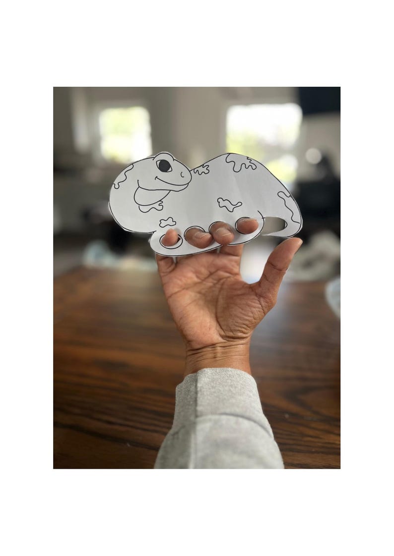 Brontosaurus Finger Puppet Activity for Kids in Kindergarten, Preschool ...