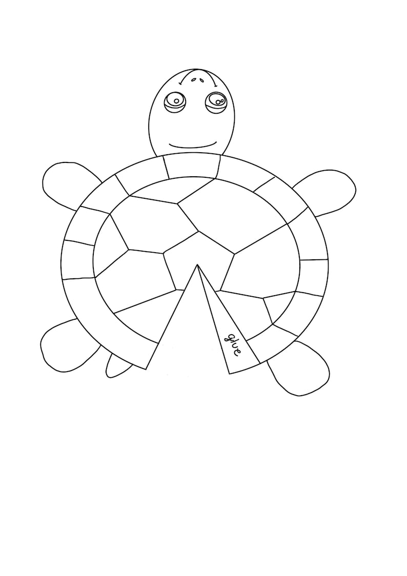 3D Turtle Paper Toy: Printable Activity for Kids (digital Download ...