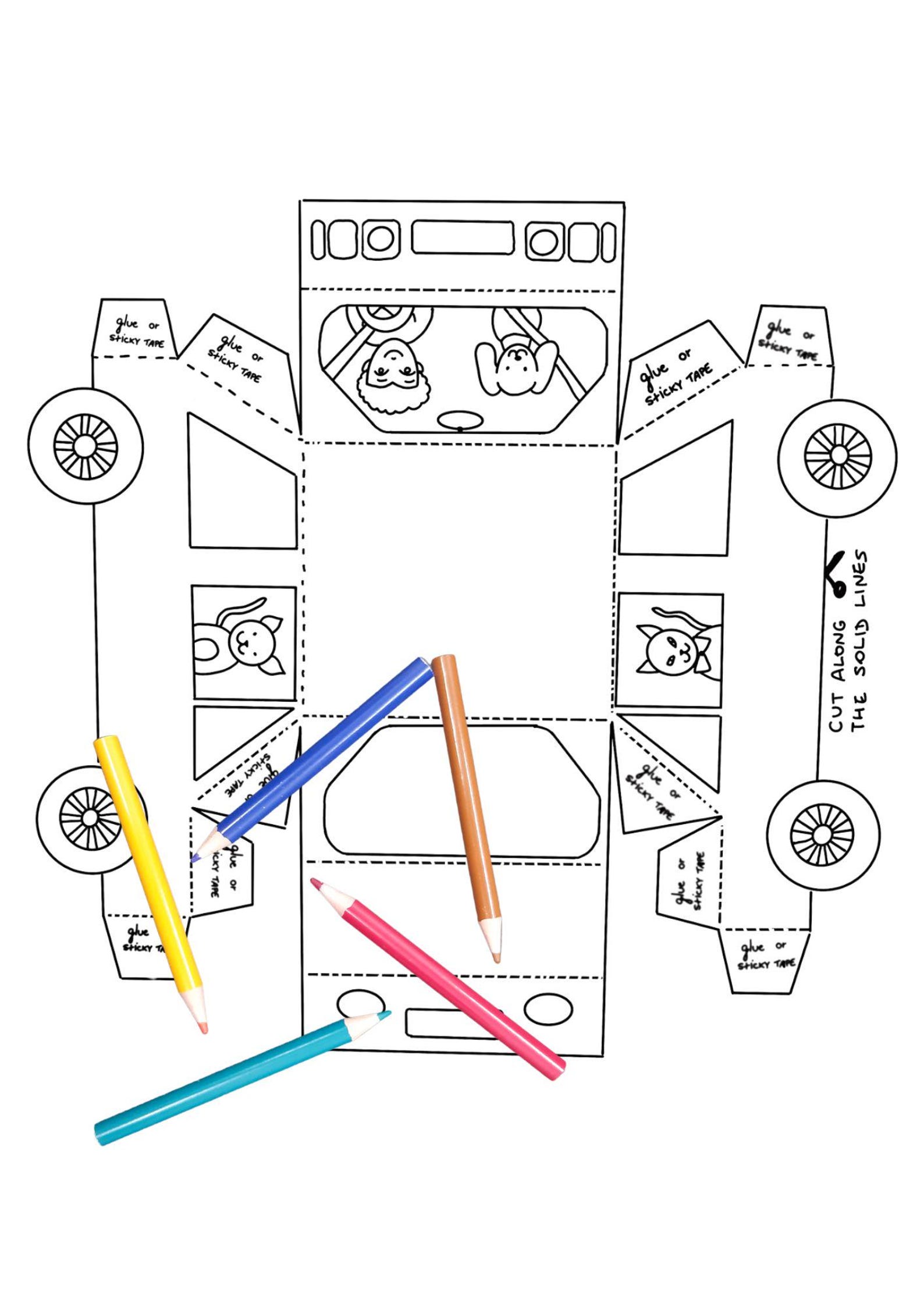 My 3D Car is a Printable and Downloadable Activity for Kids ...