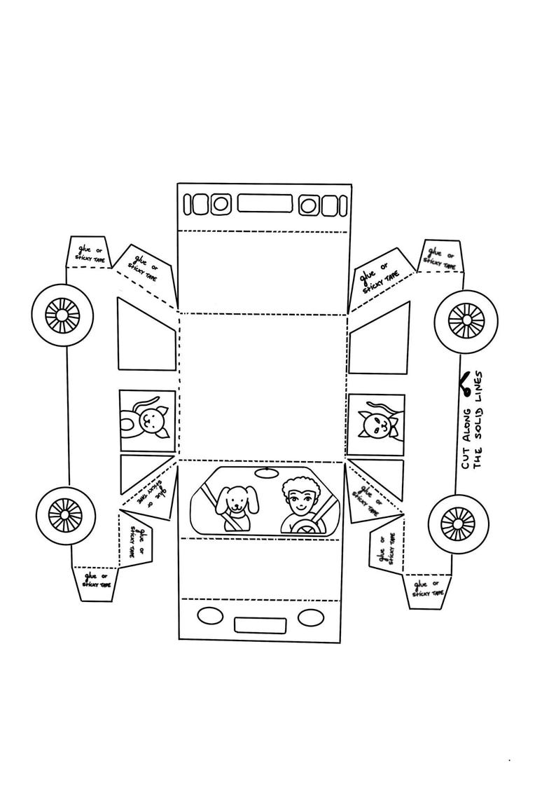 My Car is a Printable and Downloadable Activity for Kids Kindergarten ...