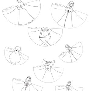Paper Made Navidad Printable Coloring Page Activity for Kids Holiday ...