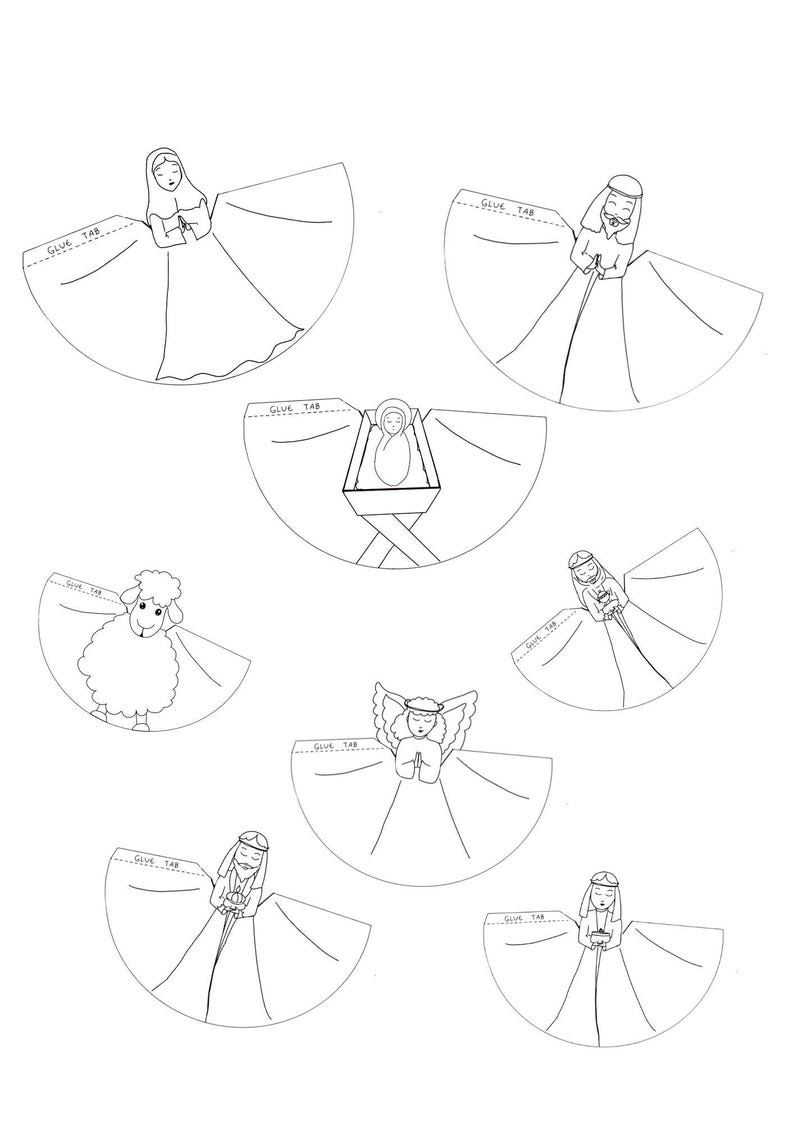 Paper Made Navidad Printable Coloring Page Activity for Kids Holiday ...