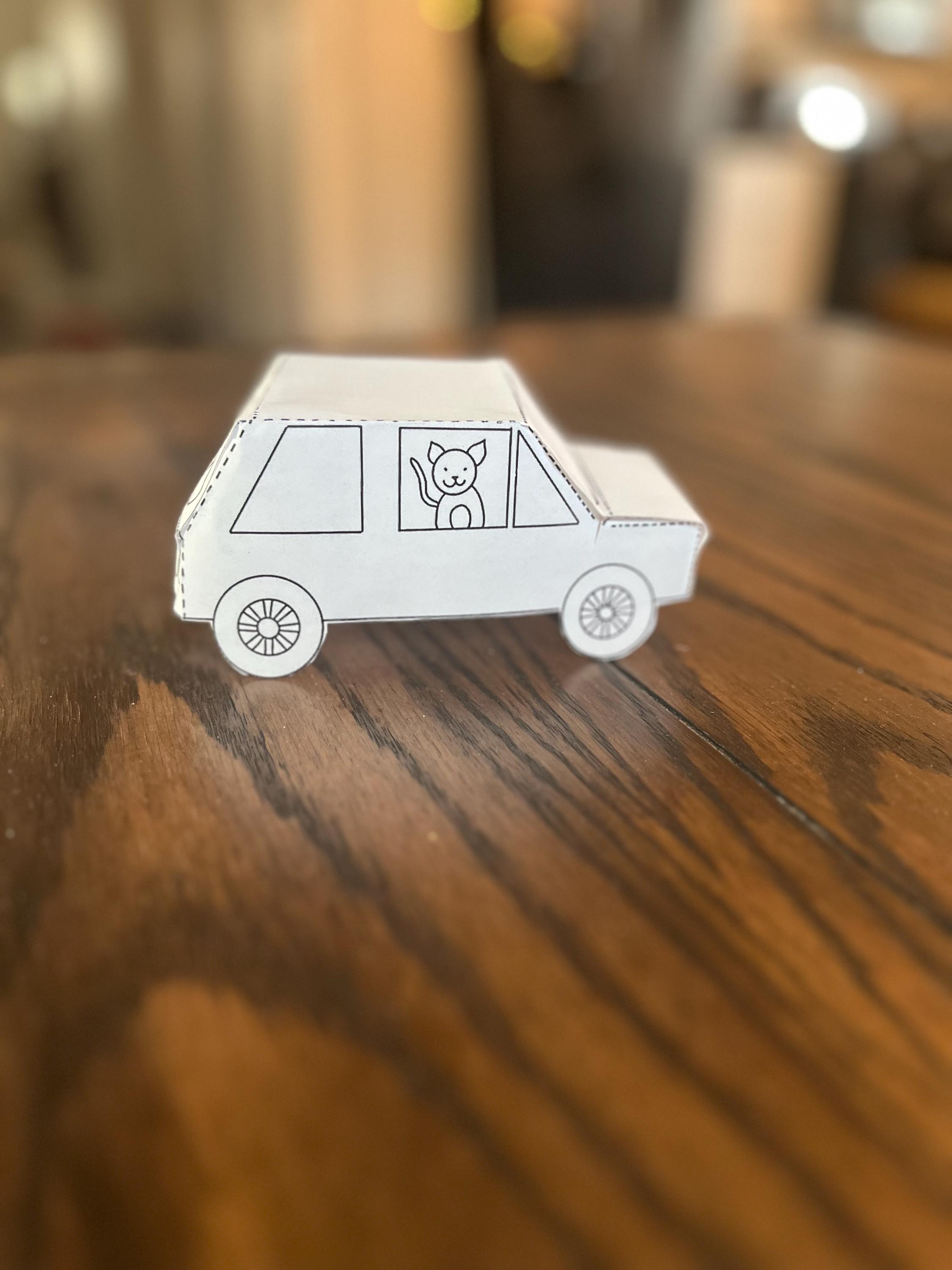 My 3D Car is a Printable and Downloadable Activity for Kids ...