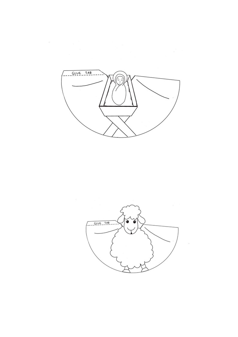 Navidad Nativity Printable Coloring Page: Christmas Craft Activity (PDF ...