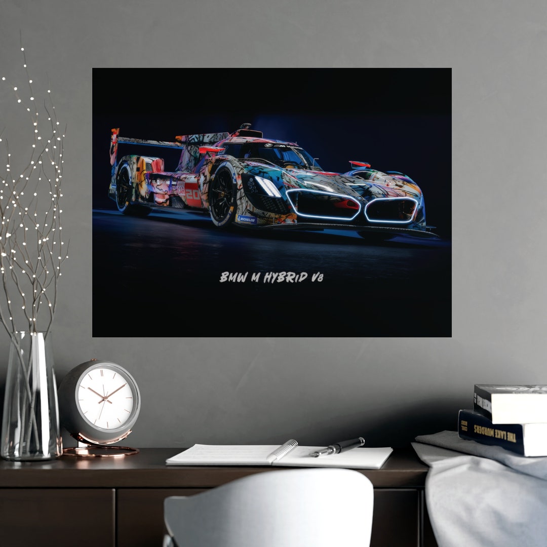 BMW Hypercar Poster Matte, BMW Poster, BMW M Hybrid V8, 24 Hours of Le ...