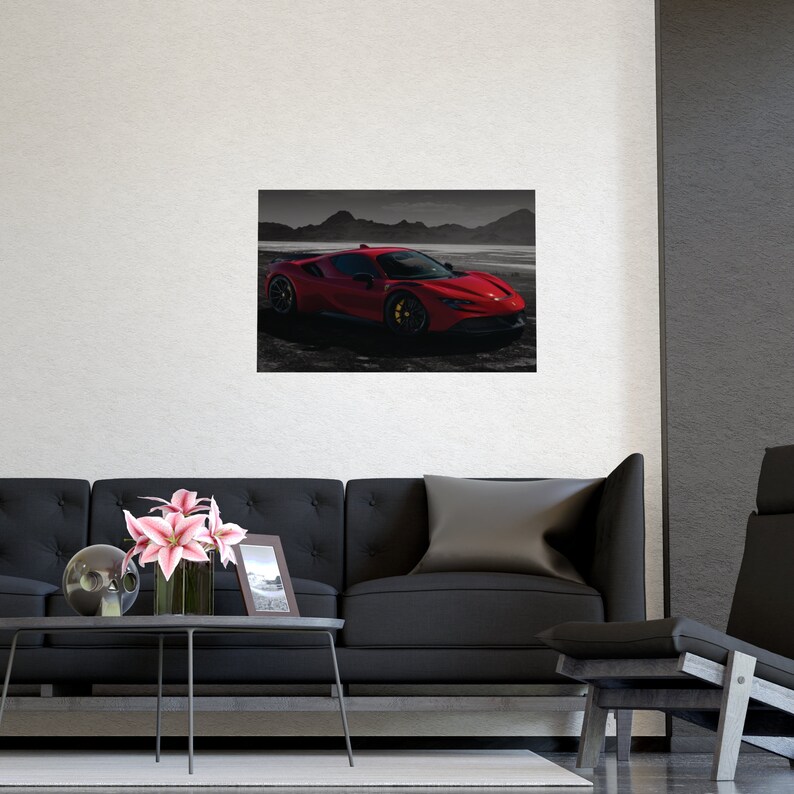 Ferrari Hypercar Poster Matte, Ferrari Poster, Ferrari SF90, Le Mans ...