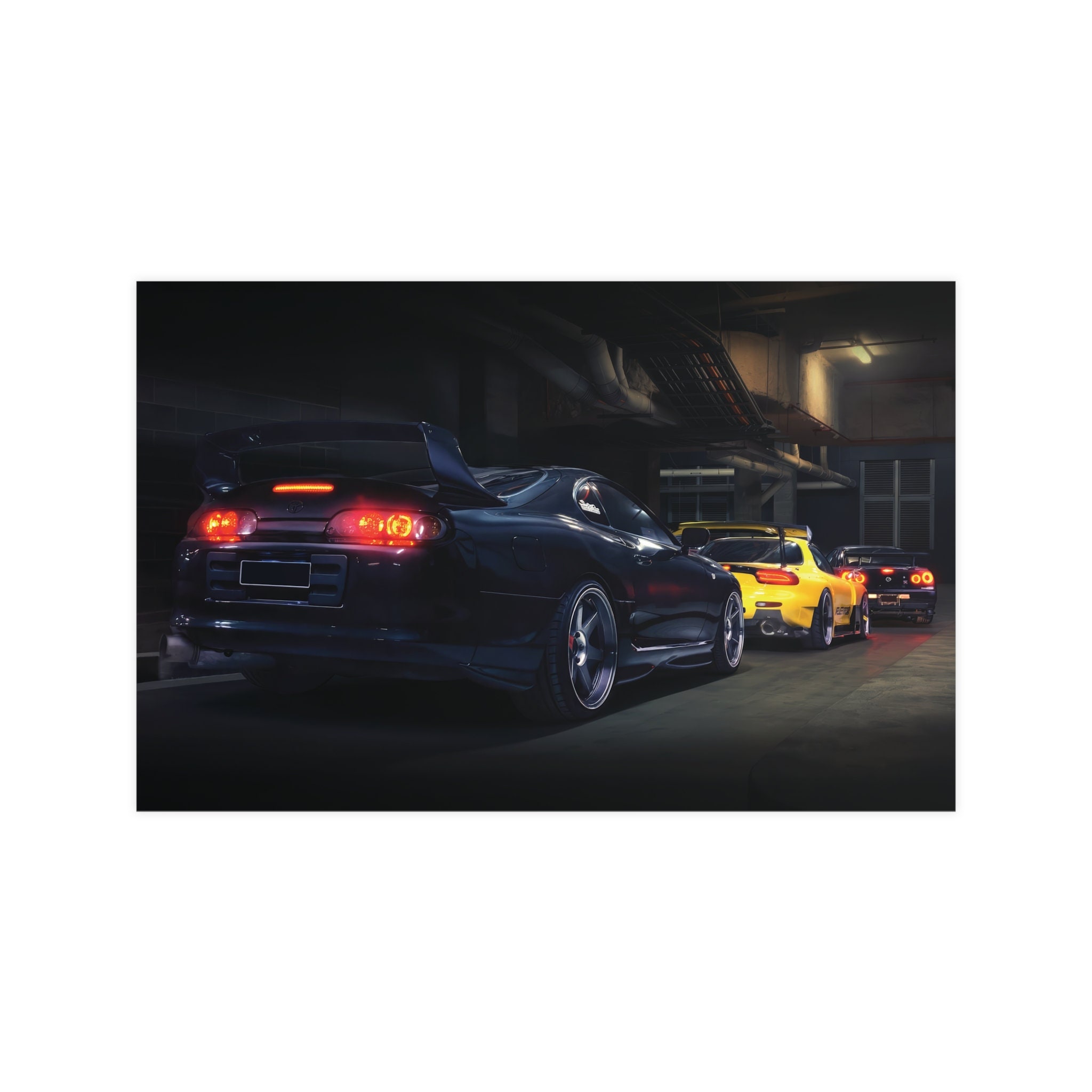 Toyota Supra Mk4 Poster Matte, JDM Poster, Nissan GTR Skyline, Mazda RX ...