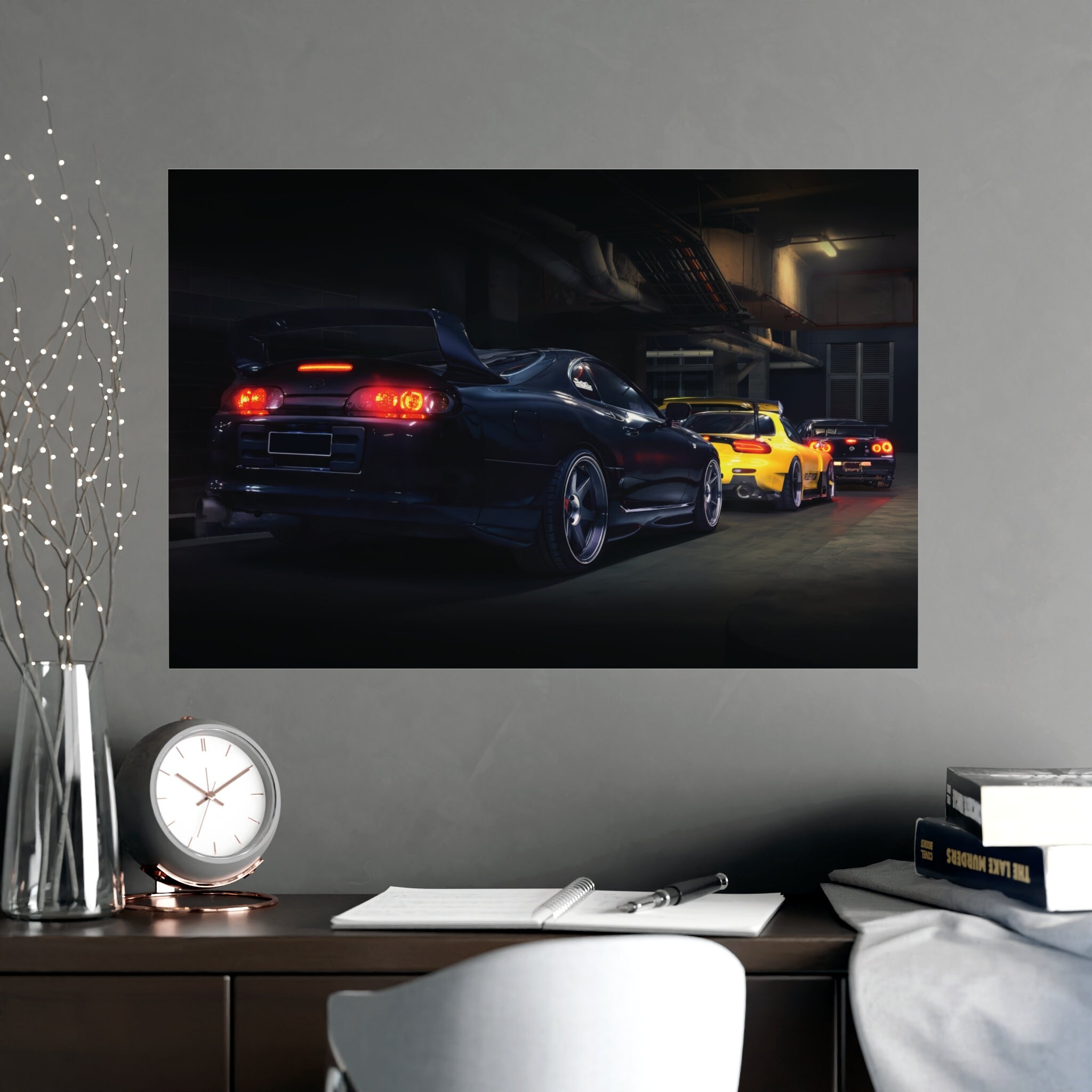 Toyota Supra Mk4 Poster Matte, JDM Poster, Nissan GTR Skyline, Mazda RX ...