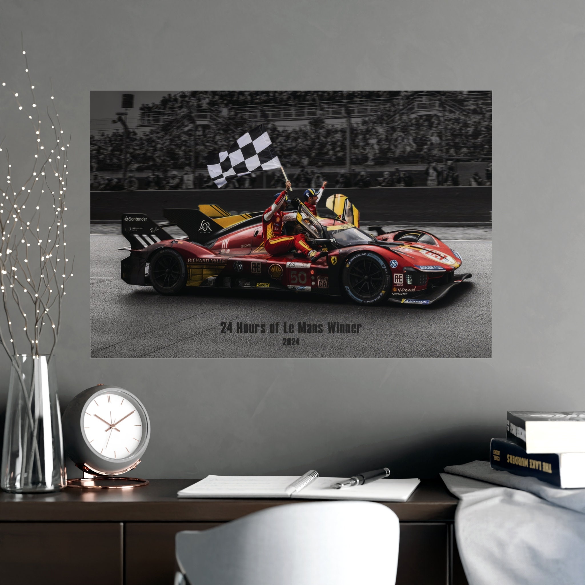 Ferrari Hypercar Poster Matte, Ferrari Poster, Ferrari 499P, Winner of ...