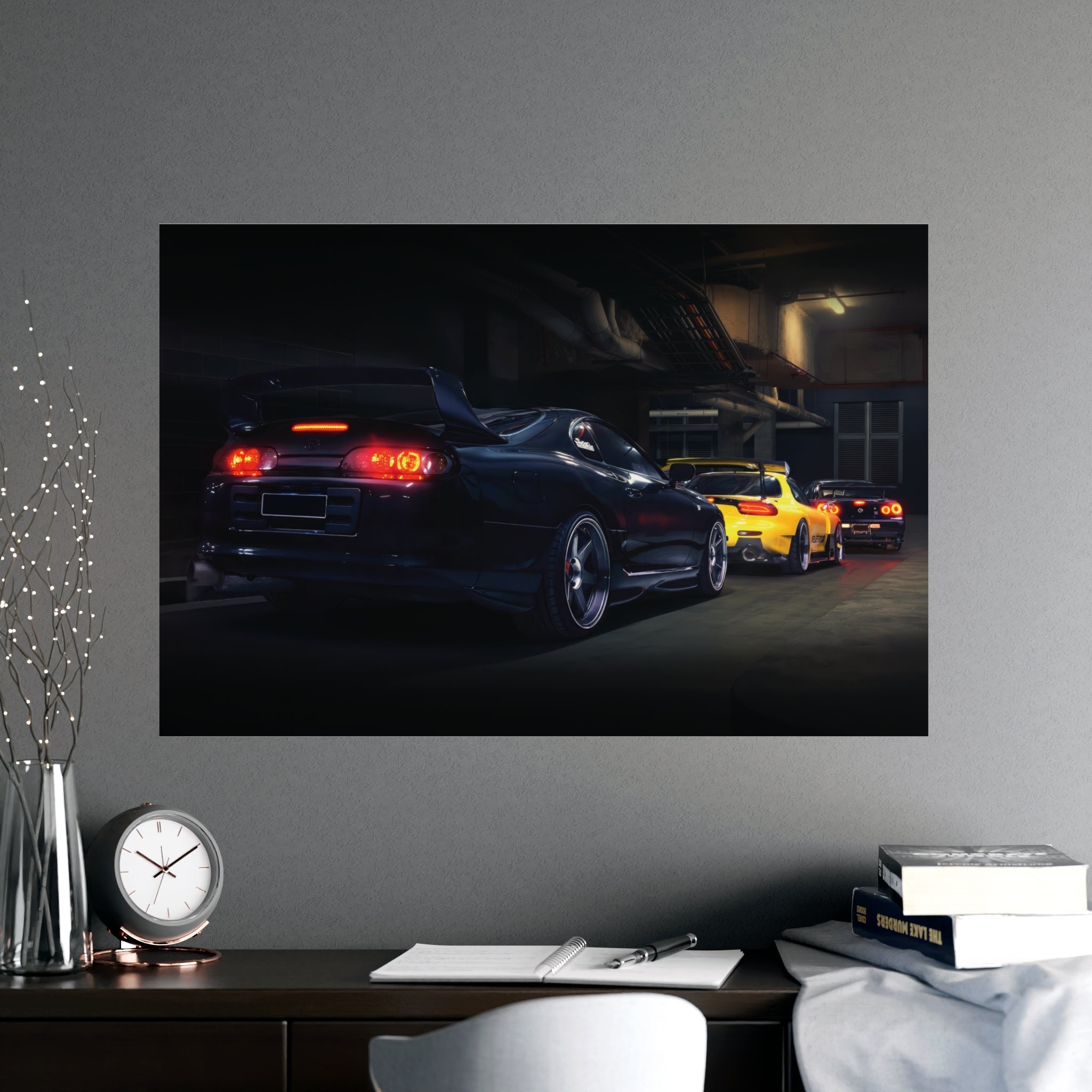 Toyota Supra Mk4 Poster Matte, JDM Poster, Nissan GTR Skyline, Mazda RX ...