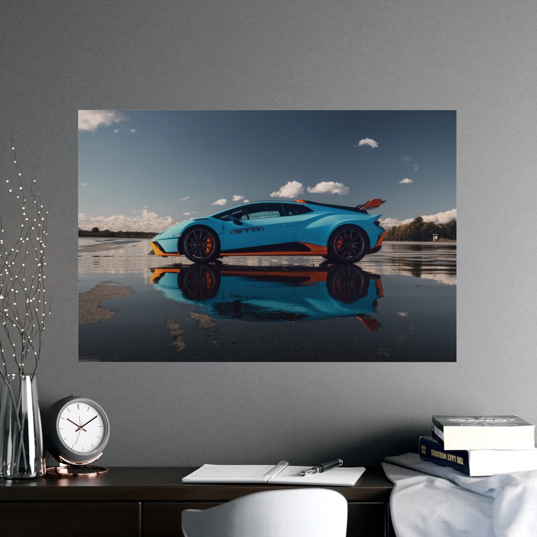Lamborghini Poster Matte, Lambo Poster, Lamborghini Huracán STO, 24 ...