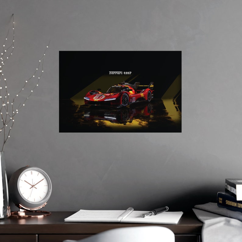 Ferrari Hypercar Poster Matte, Ferrari Poster, Ferrari 499P, Winner of ...