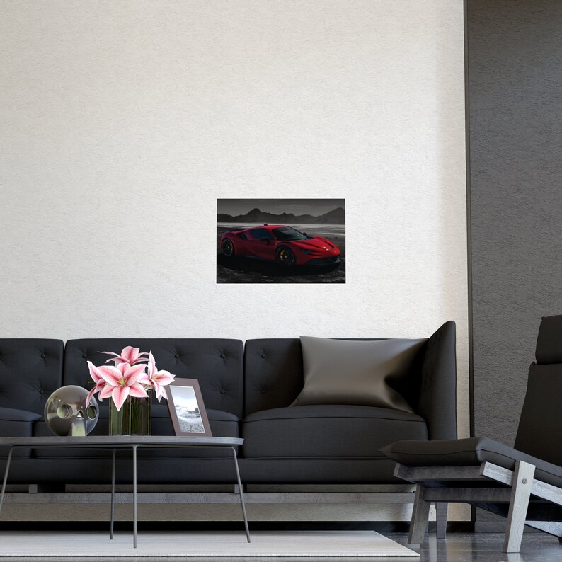 Ferrari Hypercar Poster Matte, Ferrari Poster, Ferrari SF90, Le Mans ...