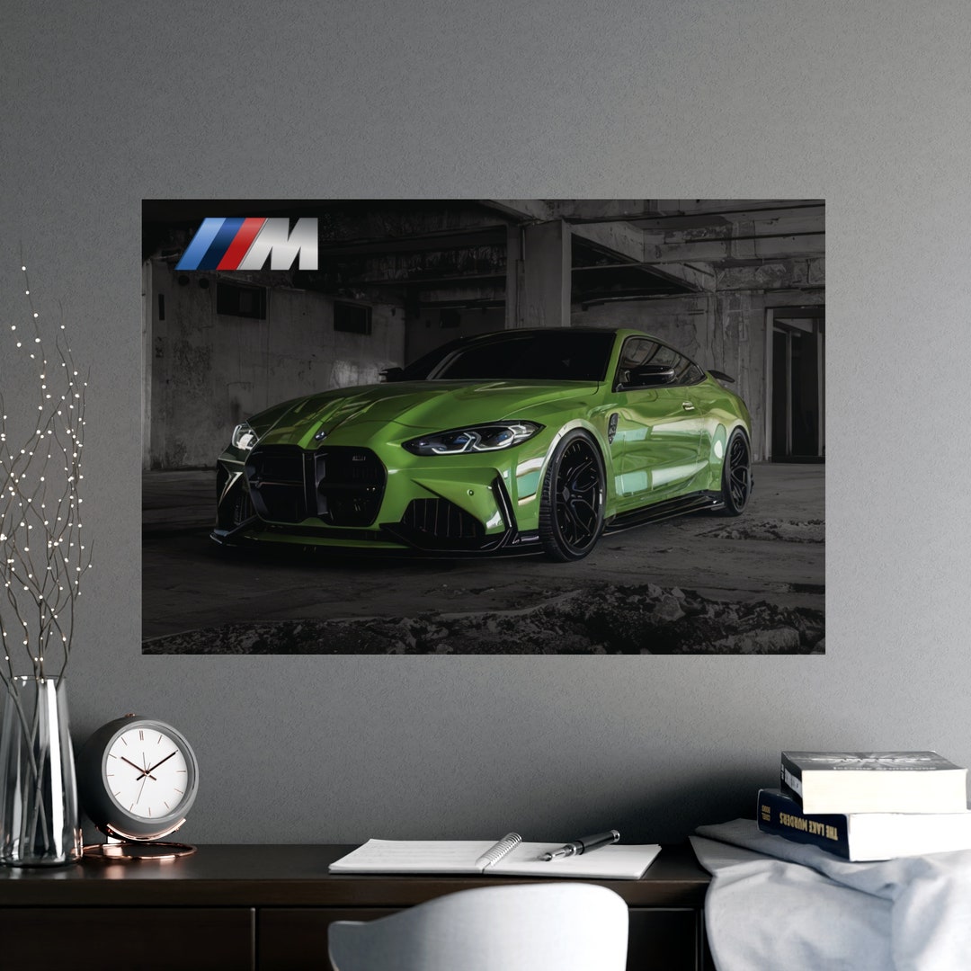 BMW M4 Comp Poster Matte, BMW Poster, BMW M4 Competition, 24 Hours of ...