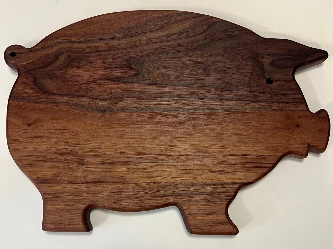 Vintage Pig Walnut Cutting Board - Etsy