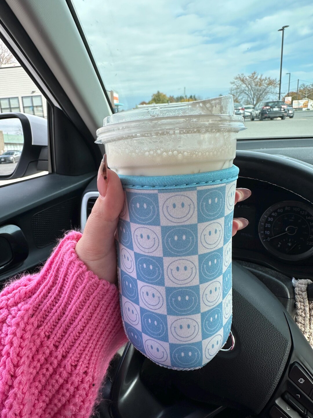 Smiley Face Cup Cozy Cover Cup Sleeve - Etsy