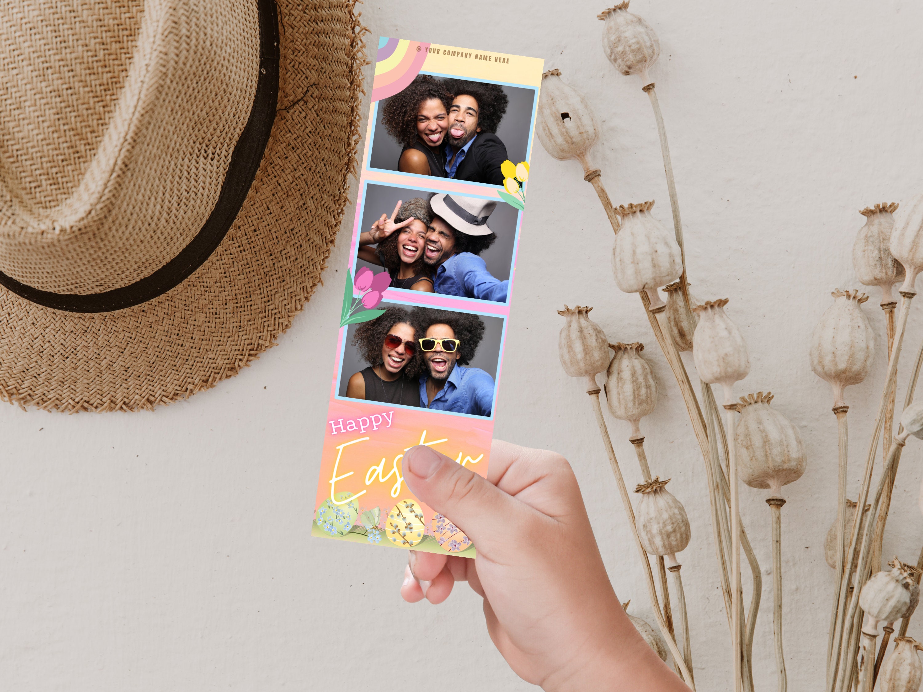 Photobooth Strip Template Personalized Canva Digital Creation Lumabooth ...
