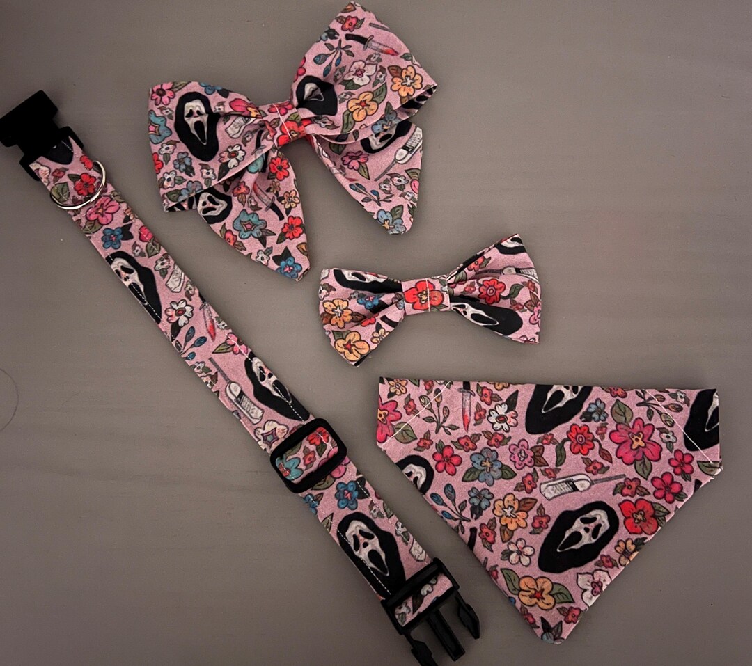 Scream Ghostface Inspired Halloween Pet Accessories - Etsy UK