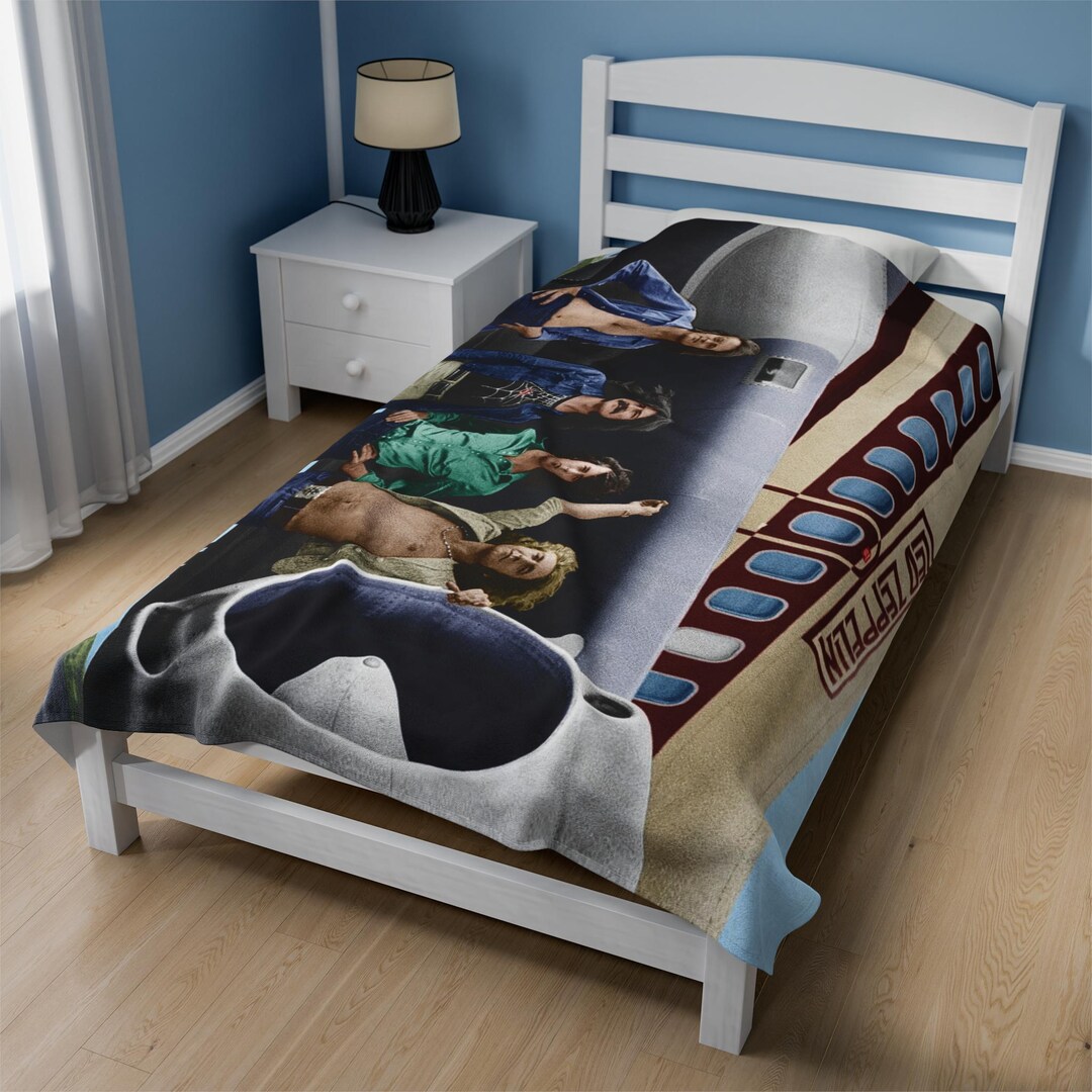 Led Zeppelin Plush Blanket starship 1973 - Etsy