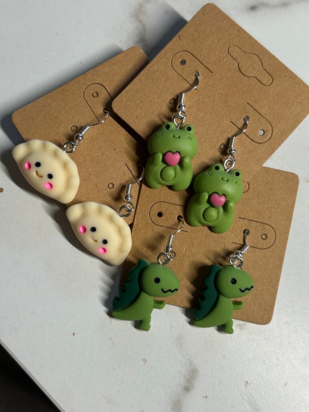 Character Earrings - Etsy