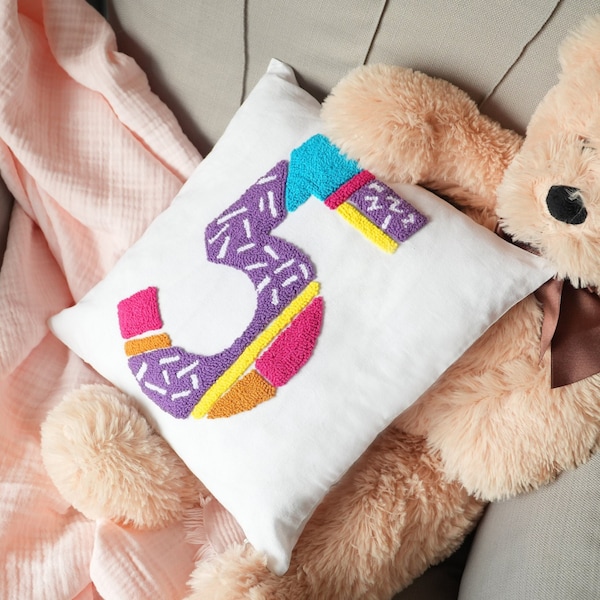 Number Pillow - Etsy